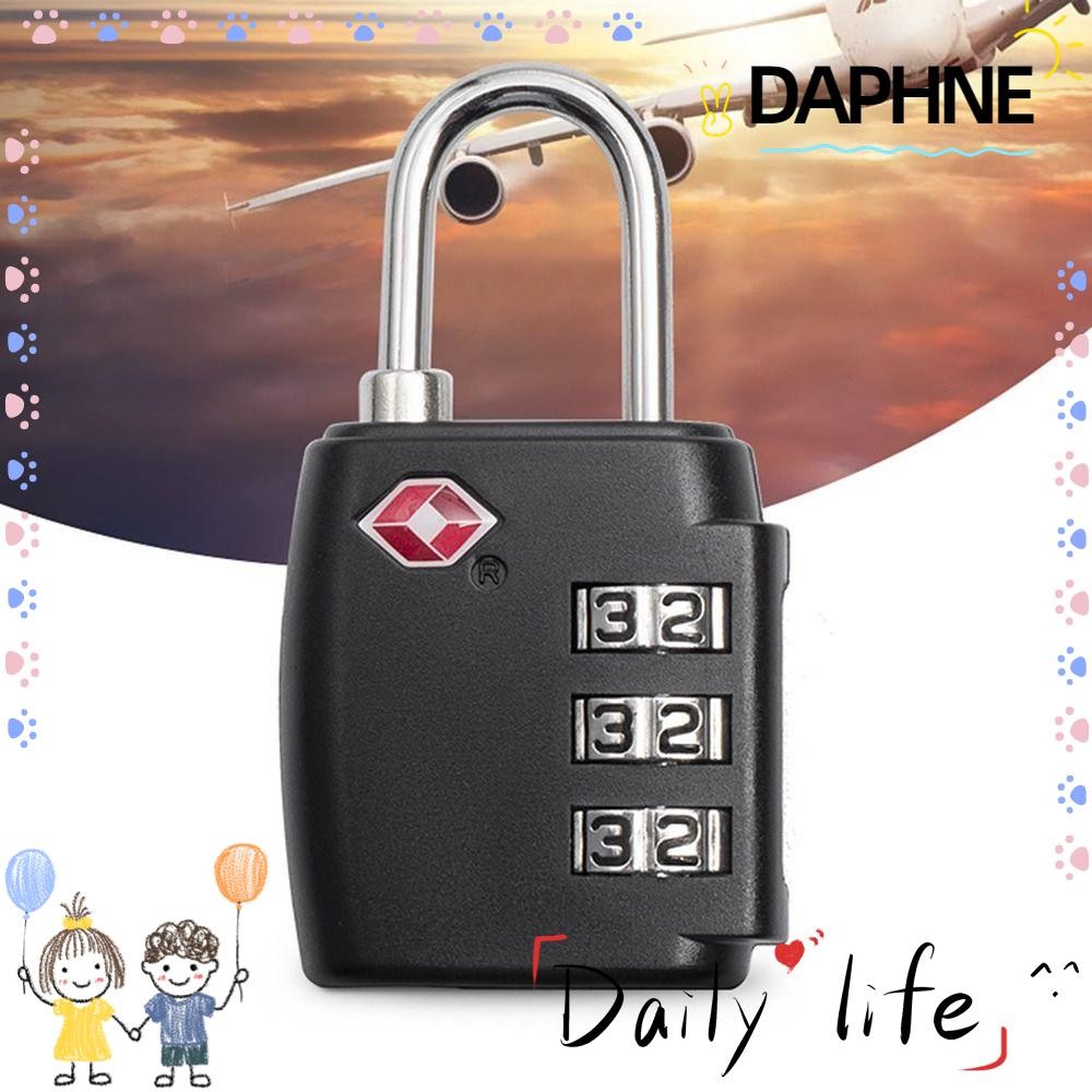 DAPHNE-HOME 3 Digit Combination Lock, TSA Cabinet Locker Customs ...