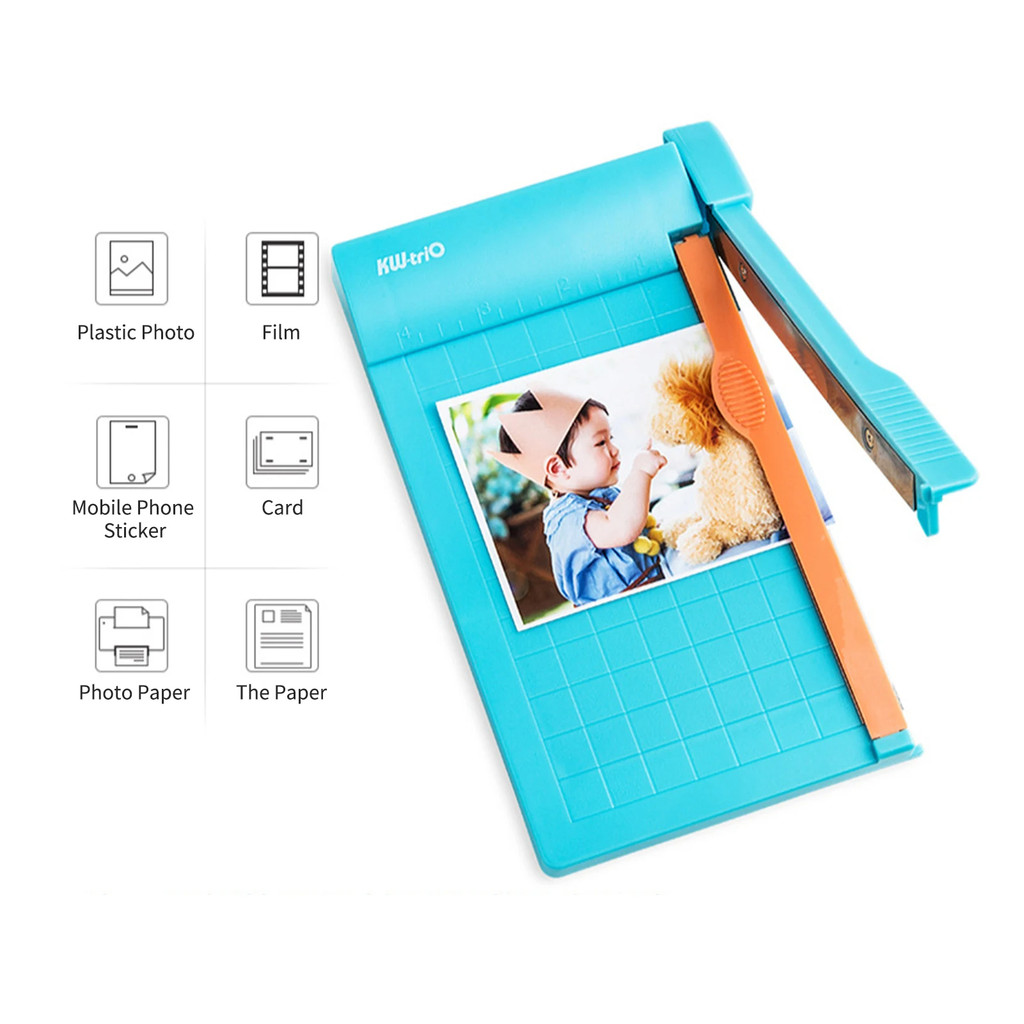 Portable A5 Paper Trimmer 1 - 6 Inch Photo Guillotine Built-in Ruler ...