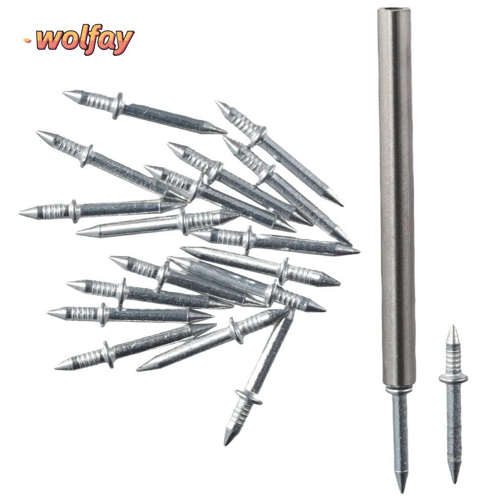 WOLFAY 100PCS Double-Head, Special Hidden Nails Screws Skirting Thread ...