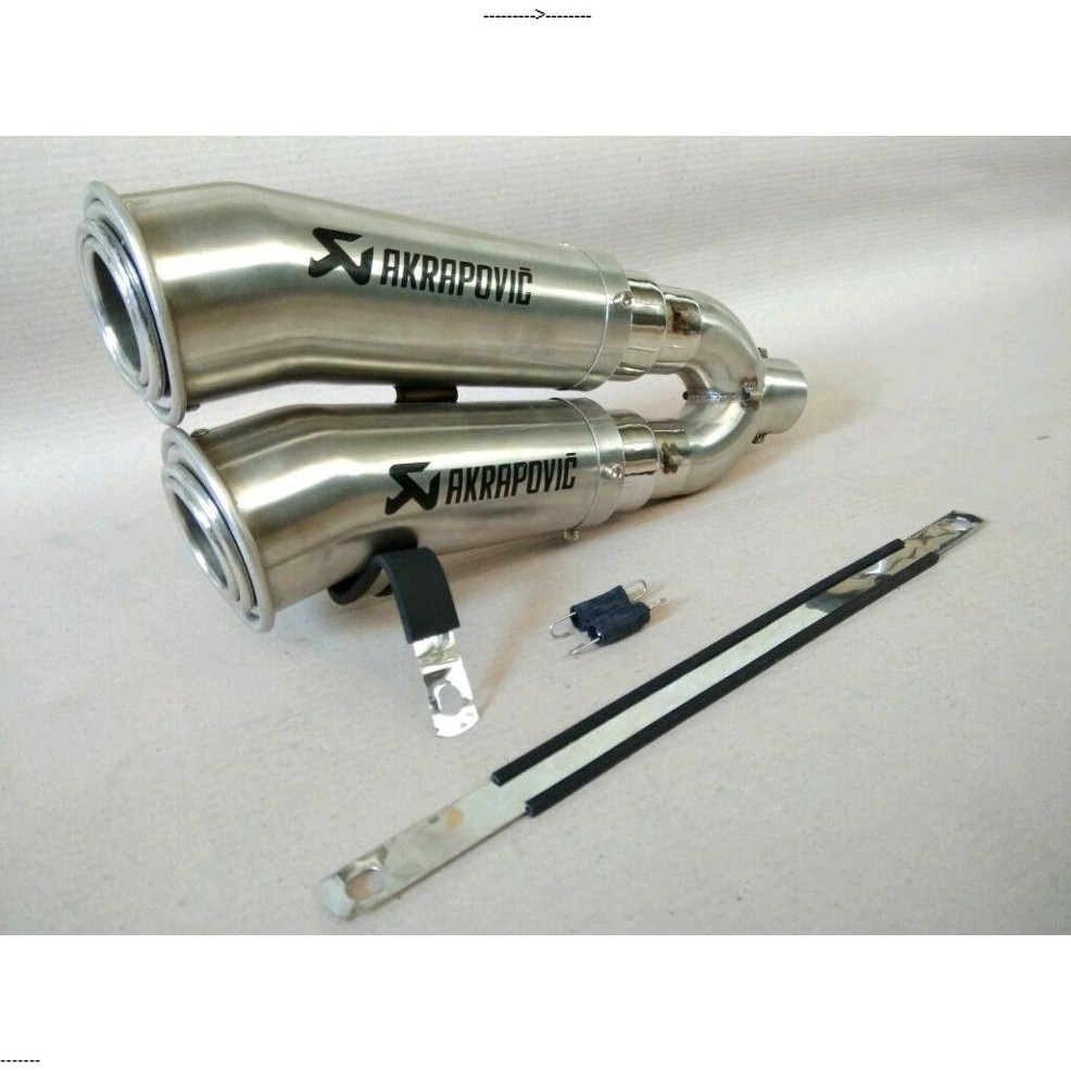Akrapovic megaphone exhaust slincer NINJA250 - R25 - MT25 - CBR250RR ...