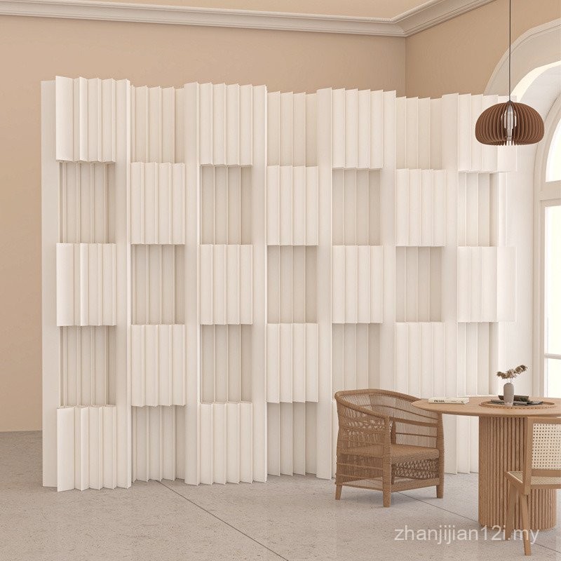 Partition Screen Folding Paper Wall Office Living Room Display Rack ...