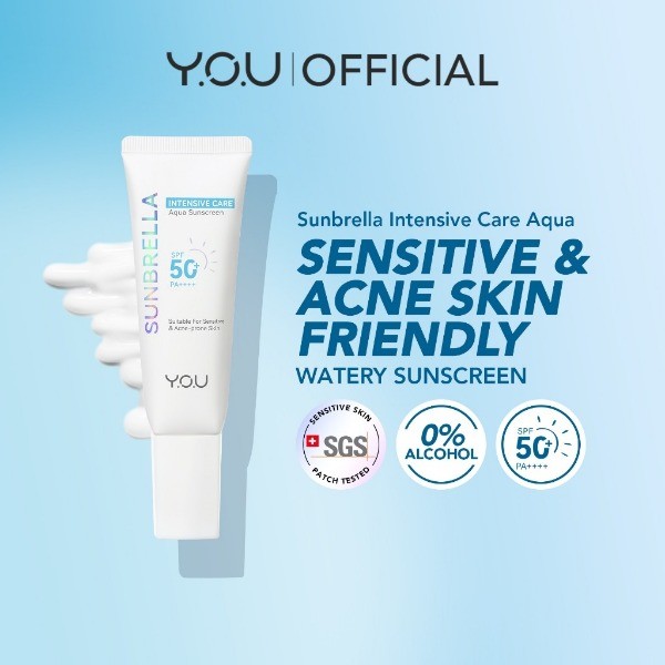 Y.O.U Sunbrella Intensive Care Aqua Sunscreen SPF50+ PA++++ | Sensitive ...
