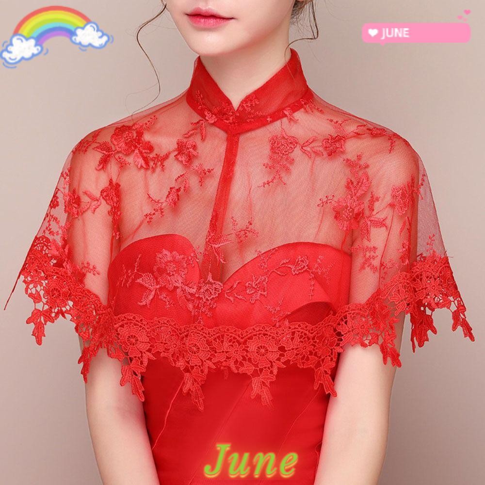 JUNE1 Bride Shawl Cosplay Tulle Shawl Bridal Wrap Soft Cape Wedding ...