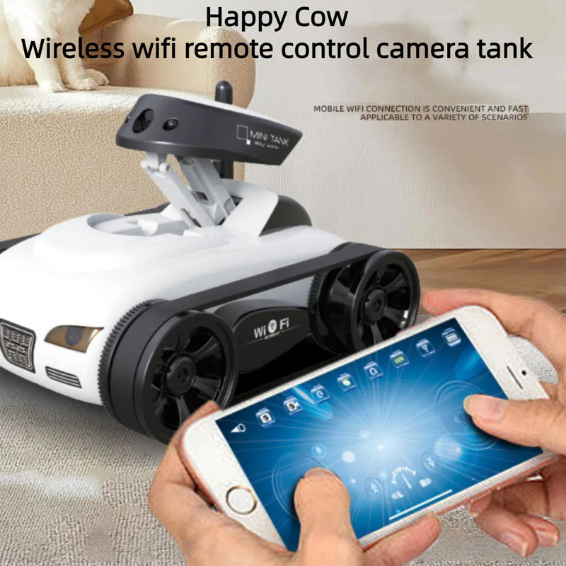 Happycow Mini Remote Control Tank Xianniu Wireless Photography Tank RC ...