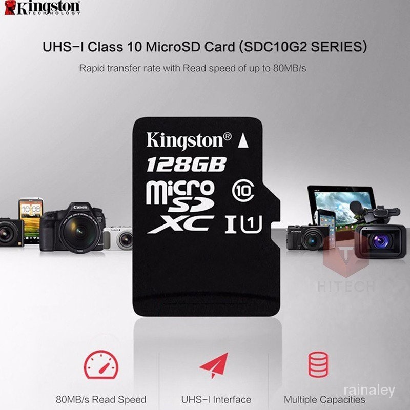 Kingston (8GB/16GB/32GB/64GB/128GB) TF (Micro Sd) Memory Card 128gb A1 ...