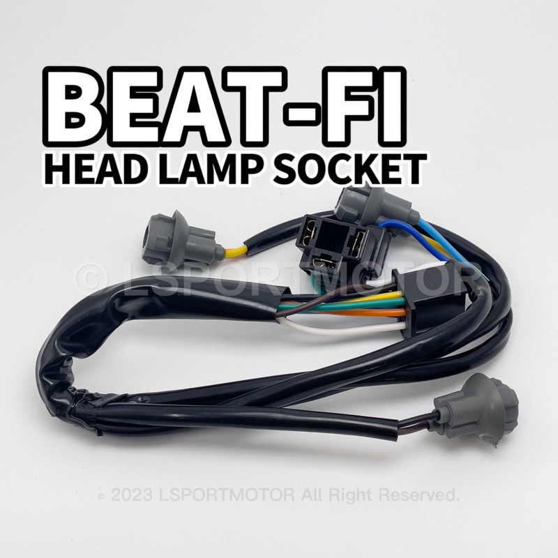 HONDA BEAT-FI HEAD LAMP SOCKET FRONT DEPAN LAMPU KEPALA SOCKET WIRE ...