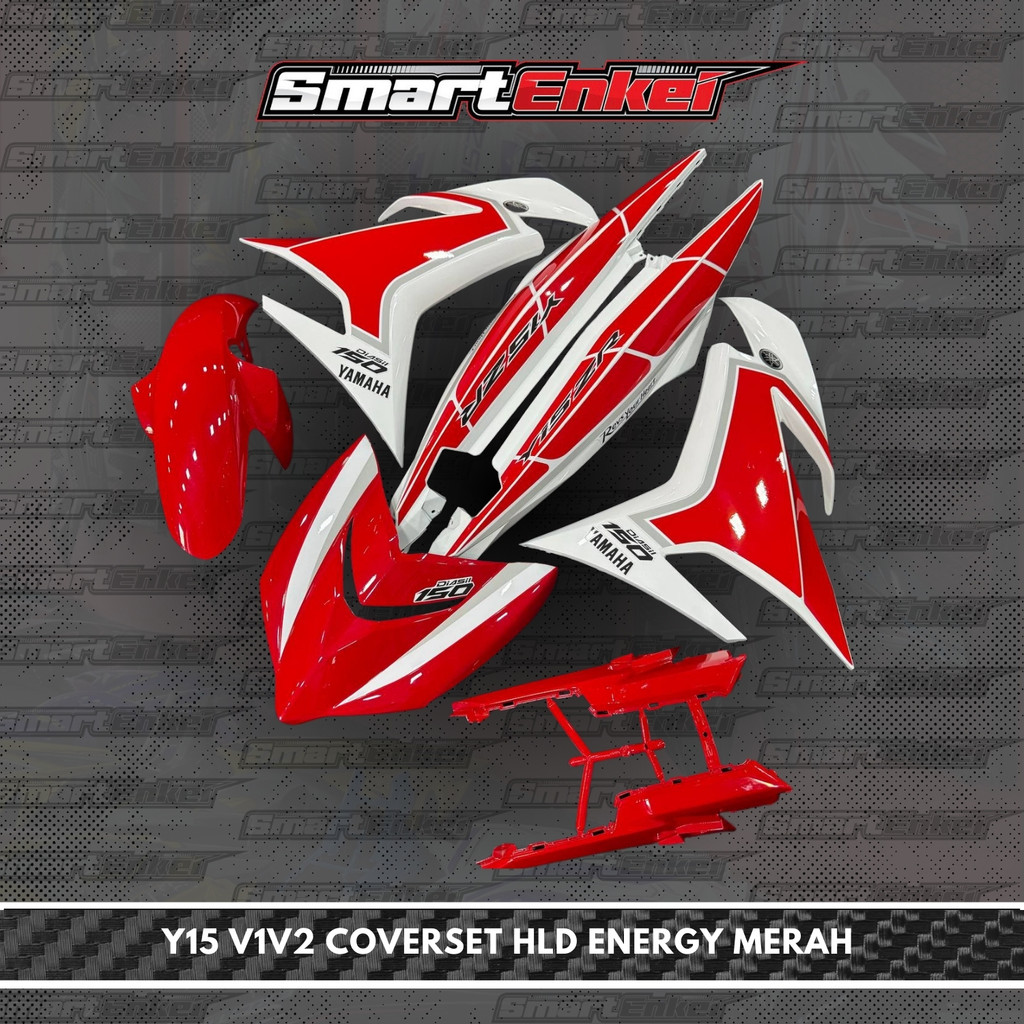 COVERSET Y15 V1/V2 HLD ENERGY MERAH PUTIH | Shopee Malaysia