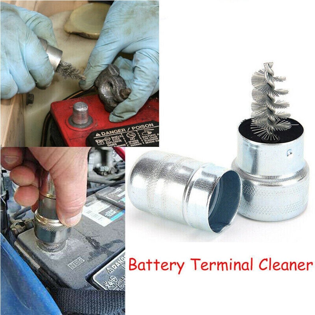 [BSL] CAR Battery Terminal Post Cable Cleaner Brush Hand Tool Dirt ...