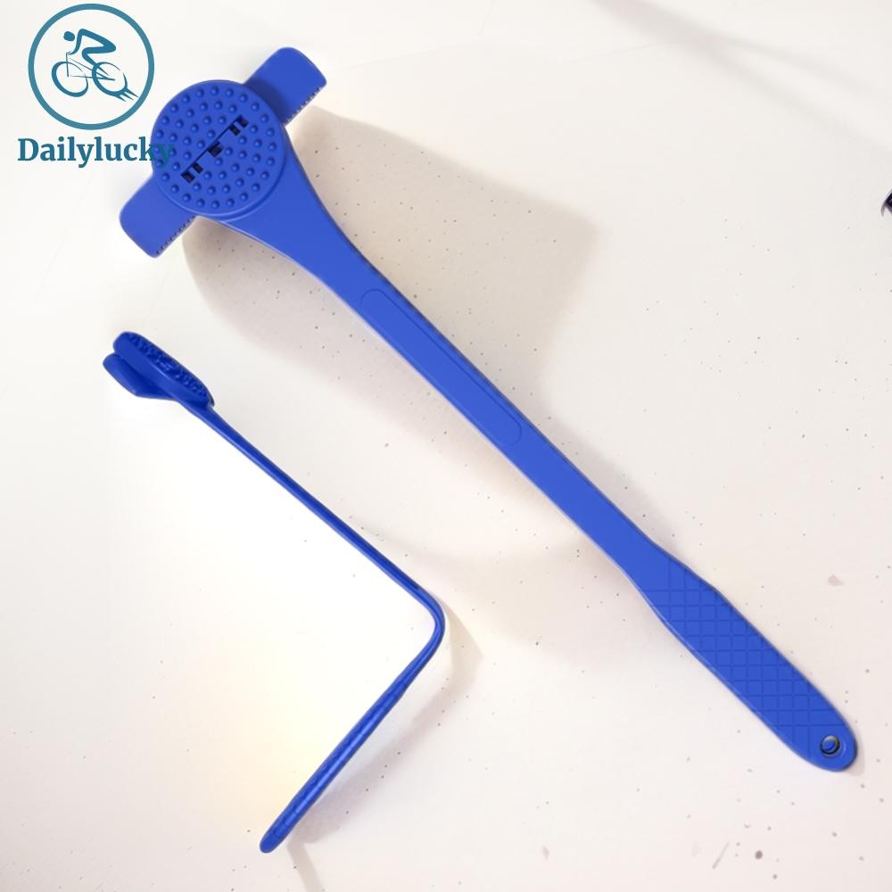 2 In 1 Men Back Shaver Body Leg Razor Back Hair Removal Tool (Blue with ...