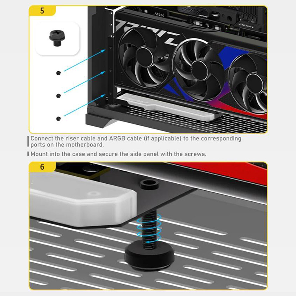 Vertical GPU Bracket Holder 90 Degree Right Angle GPU Mount Graphic ...