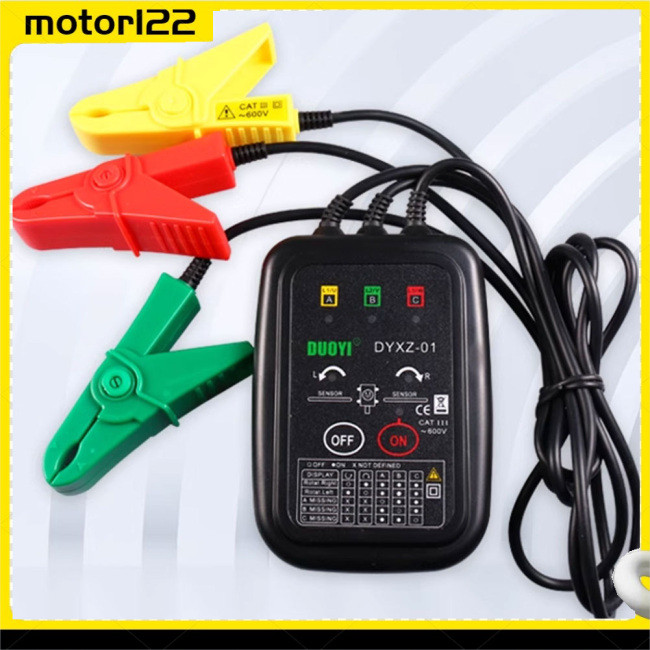 MO 3 Phase Rotation Tester Non Contact, DYXZ01 AC70V~600V 300mVA ...