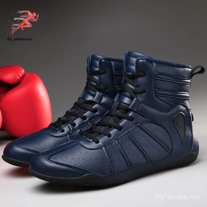Professional Wrestling Shoes for Men Women Black White Boxing Shoes ...