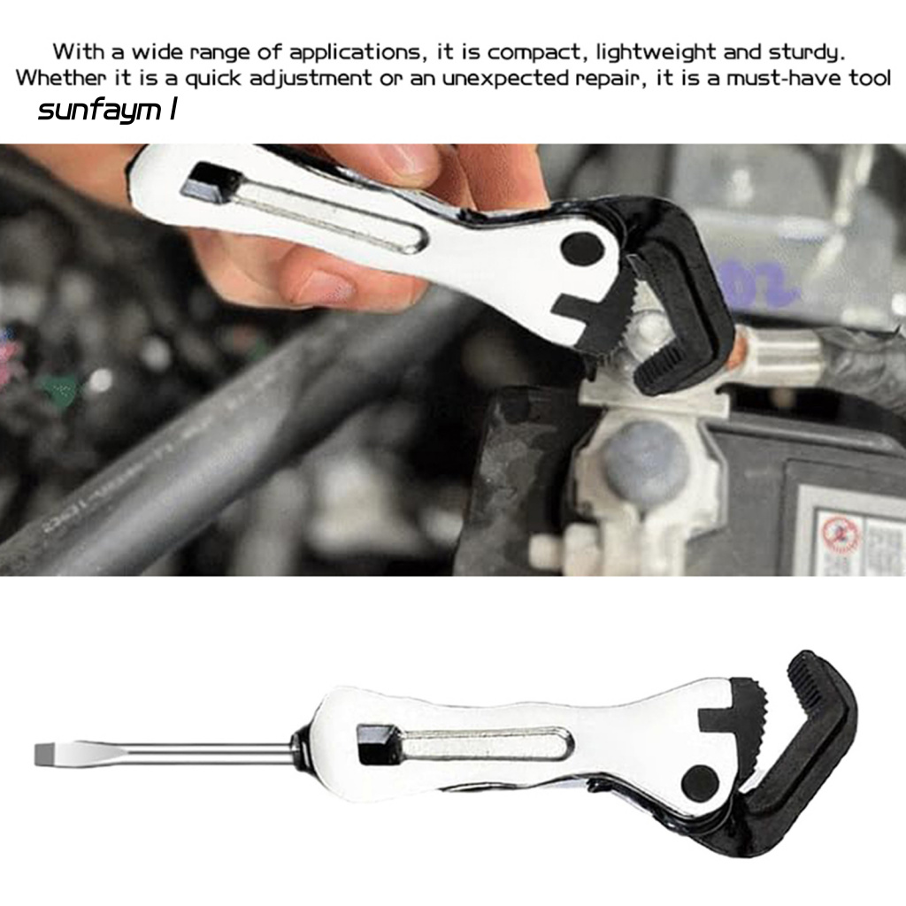 SUNFA Small Short-handle Wrench Compact Wrench Compact Self-adjusting ...