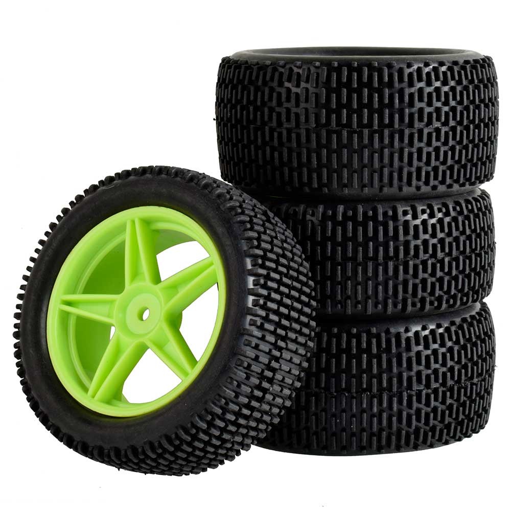 RC Narrow Front Wheels and Wide Rear Wheels for 1:10 Four Wheel Drive ...