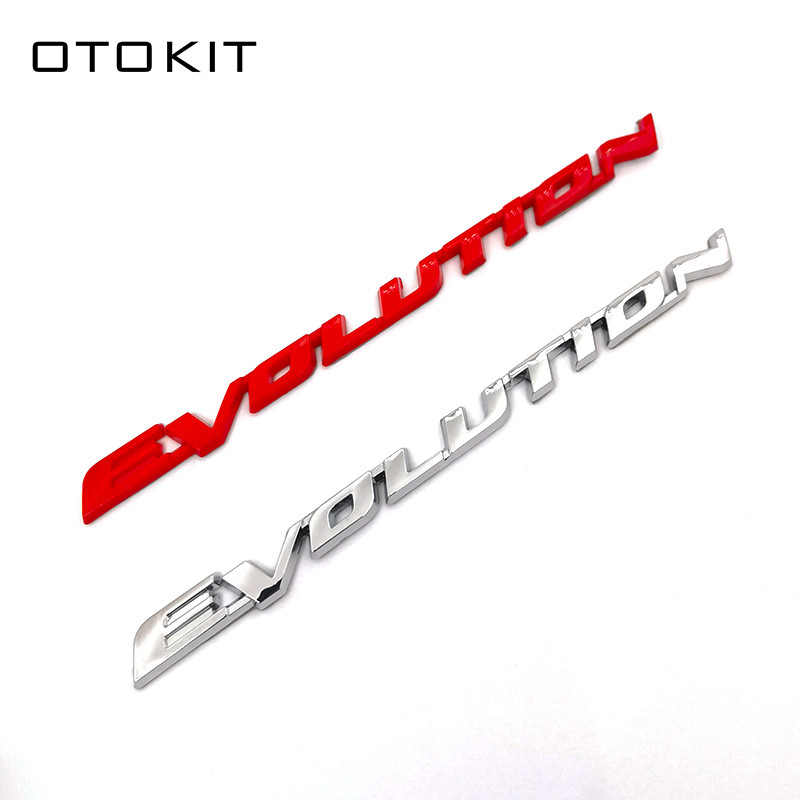 OTOKIT 1pcs EVOLUTION 3D ABS Car Rear Bumper Trunk Letter Emblem ...