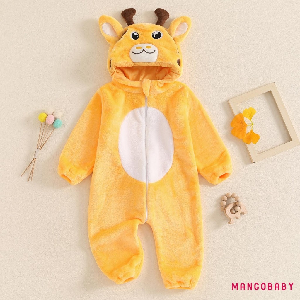 MANGO-Little Girls Halloween Giraffe Costume Long Sleeve Hooded Zip Up ...