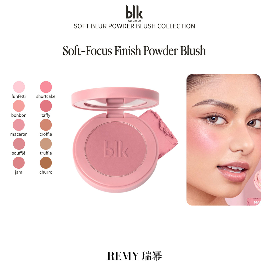BLK Cosmetics Soft Blur Powder Blush ( Soft-Focus Finish Powder Blush ) | Shopee Malaysia