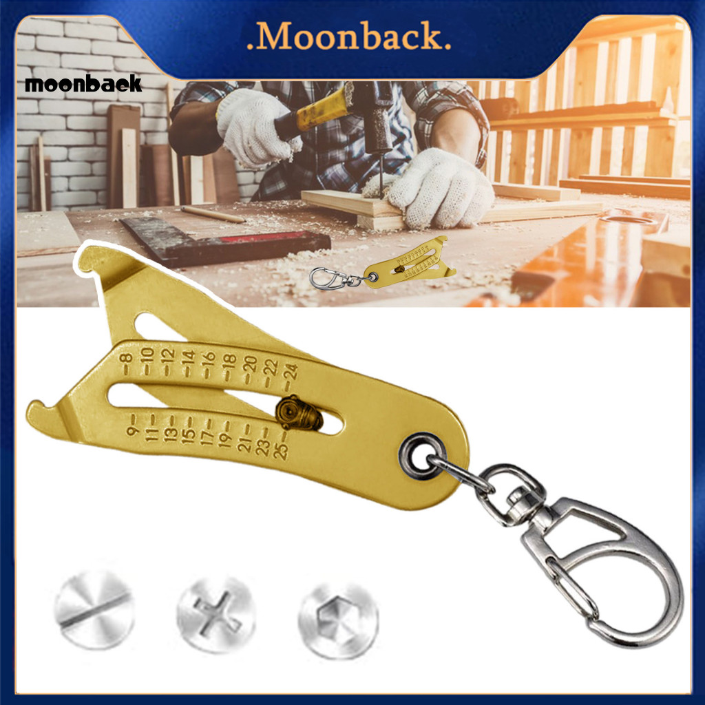 Moon Quick Measurement Thread Checker Keychain Thread Gauge Handy ...