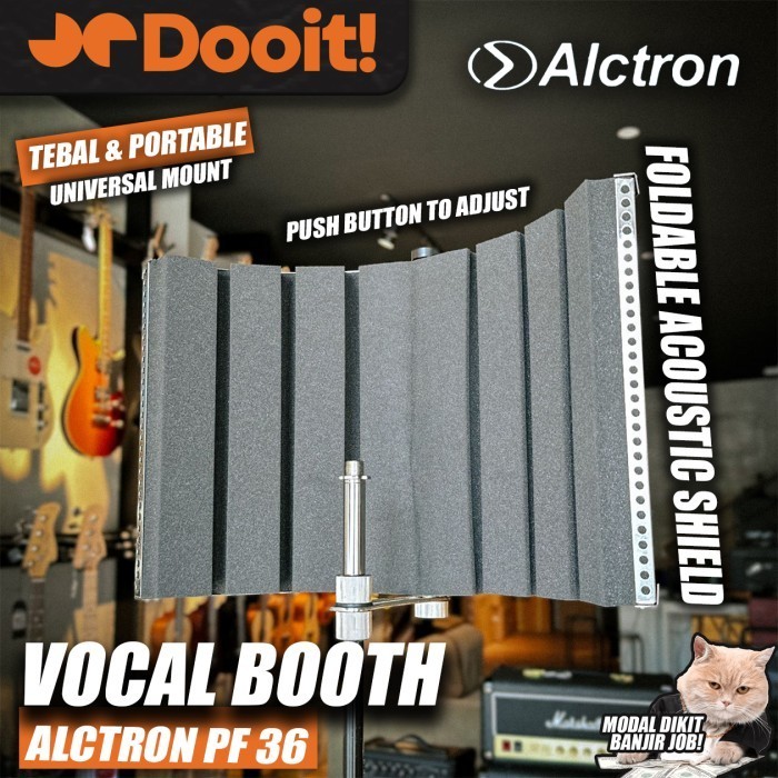Alctron PF36B / PF 36 Vocal Booth Reflection Filter Wind Shield ...