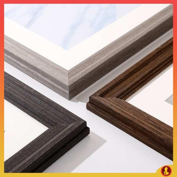 picture frames wall frame gambar a4 frame gambar besar Bingkai foto kayu pepejal tidak berlubang ...
