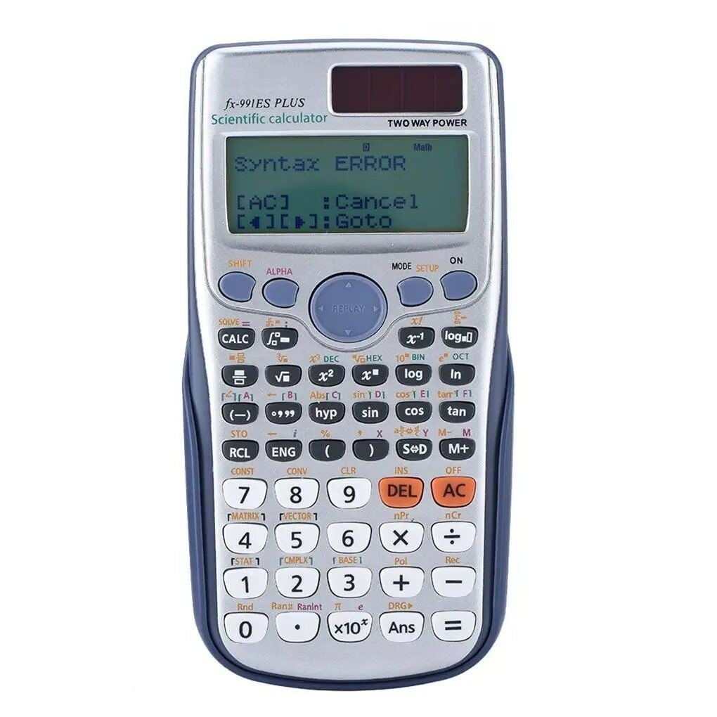 Original Scientific Calculator CASIO Fx-991ES Plus Solar Portable ...
