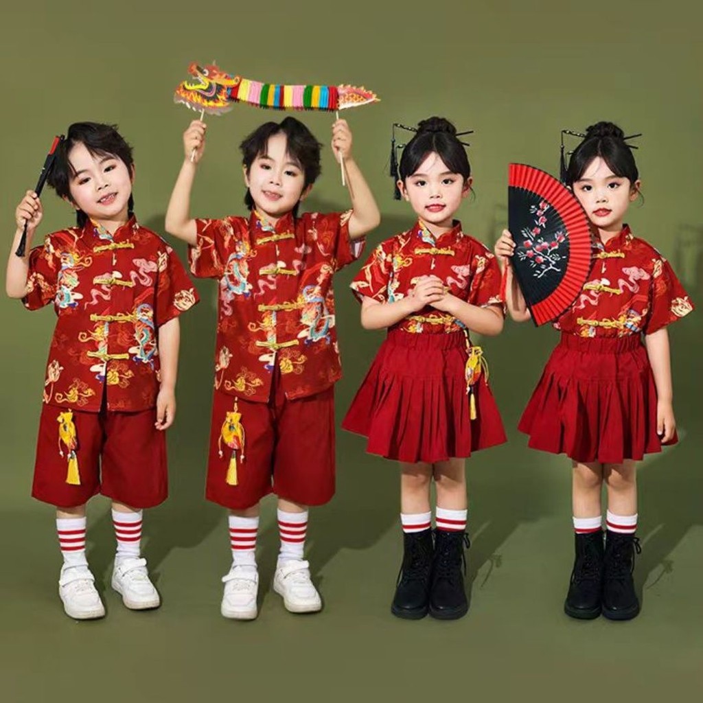 1021 03 Children Chinese Style Costume Kindergarten Chinese ...