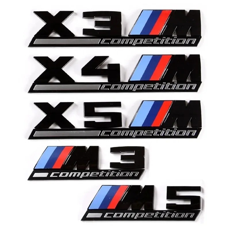Competition Edition 3D Rear Trunk Emblem Badge Sticker for BMW M1 M2 M3 ...