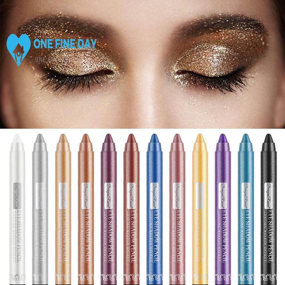 15 Color Highlighter Eyeshadow Pencil Waterproof Glitter Shadow ...
