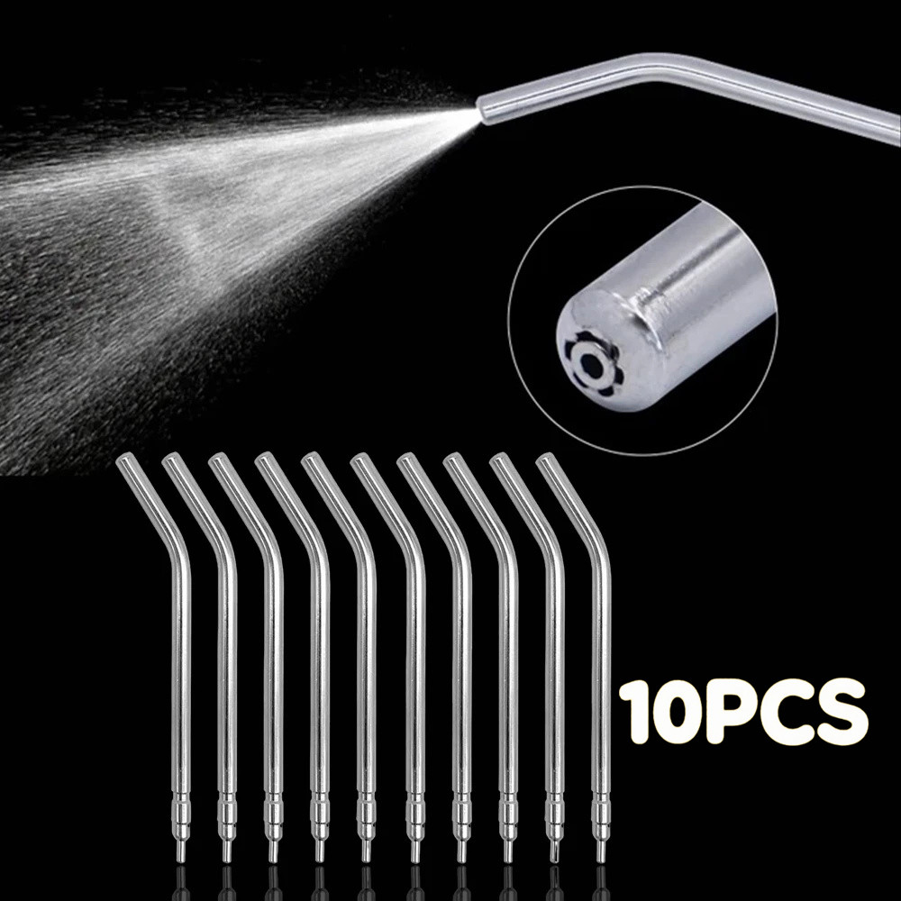10pcs dental 3 Way Syringe tips Stainless Steel Syringe Spray Nozzles ...