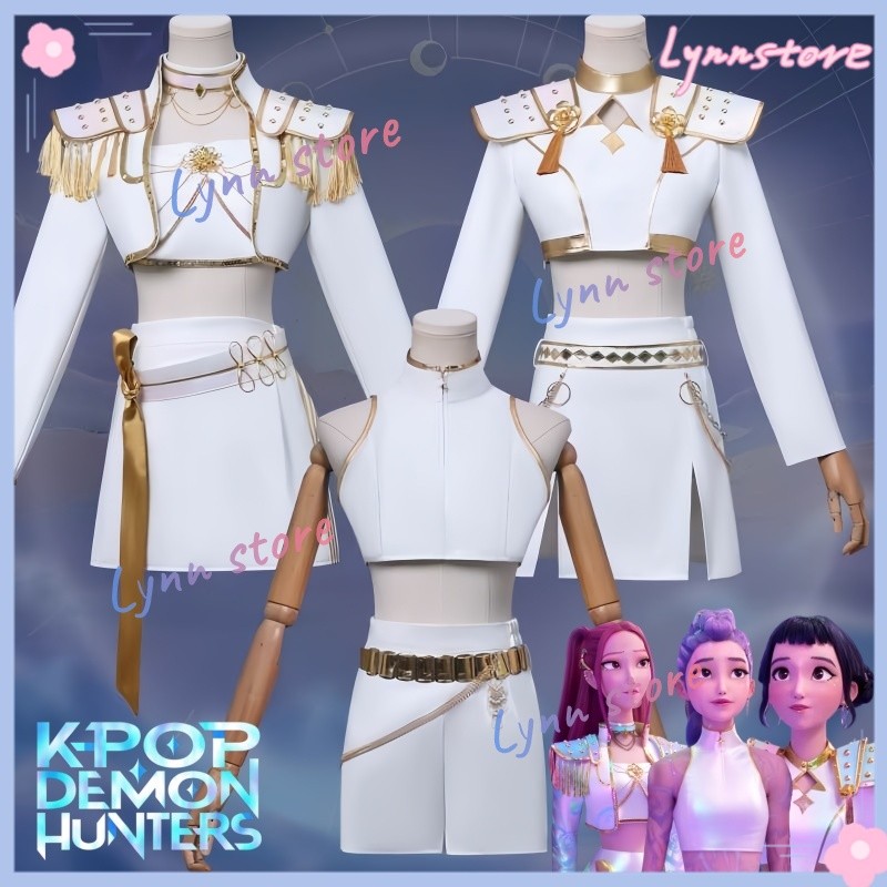 KPOP Demon Hunters Cosplay - Rumi Zoe Mira Wig & White Suit | Shopee ...