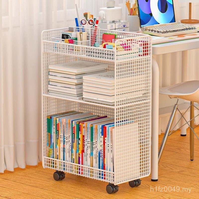 Storage Storage Trolley Floor-standing Bookshelf Under Desk Desk Book ...