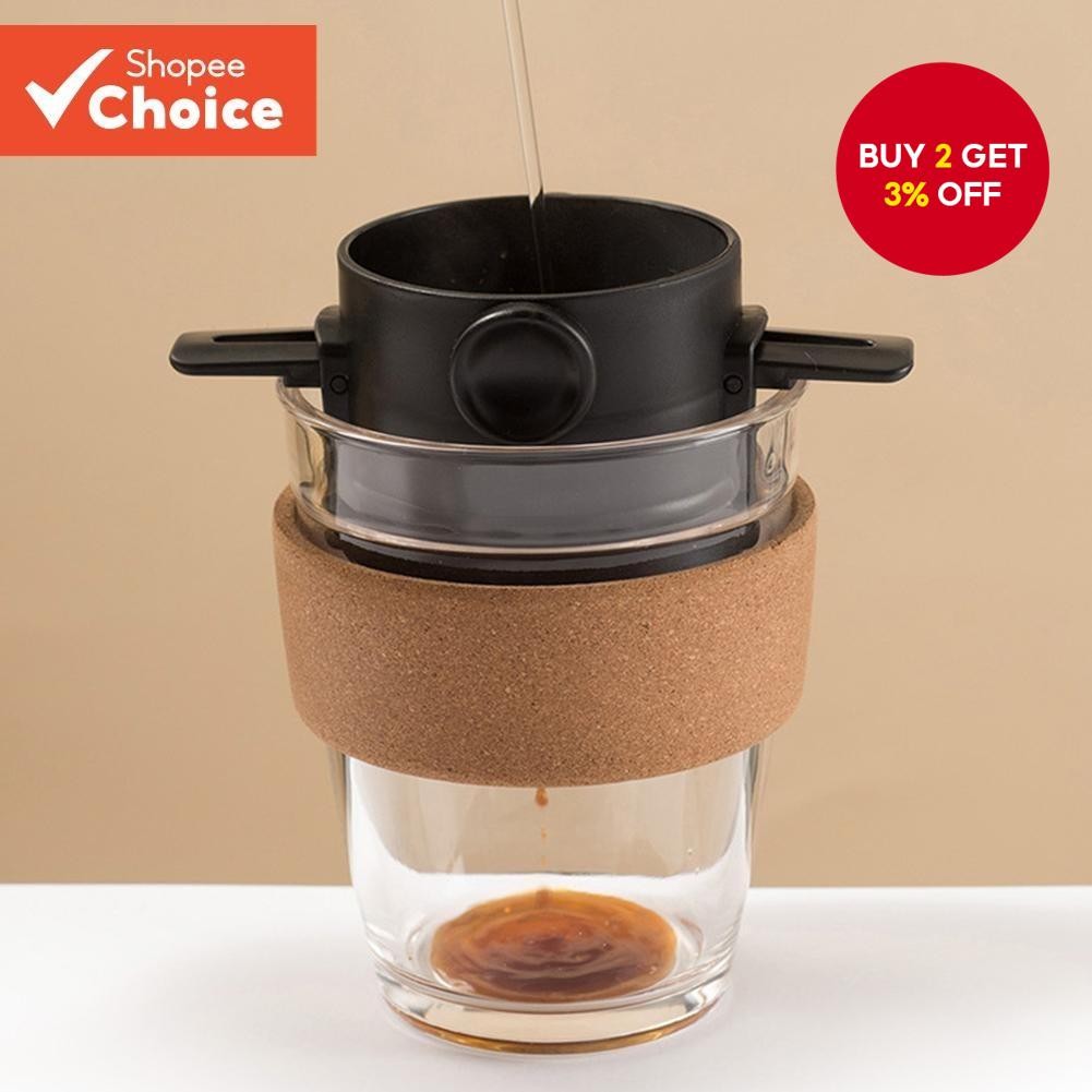 home+Foldable Coffee Filte rs Stainless Steel Drip Coffee Funnel Coffee ...