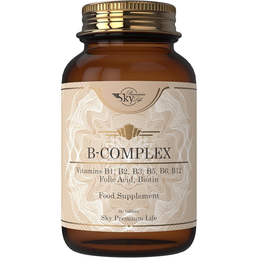 Sky Premium Life Vitamin B Complex with Vitamins B1, B2, B3, B5, B6 ...