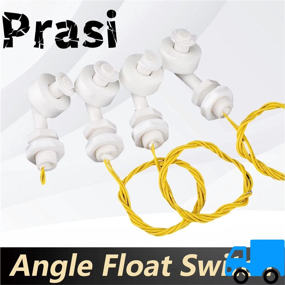 Prasi 1pcs Side Mount Float Switch Corrosion Resistant Pp Plastic Liquid Level Sensor Level