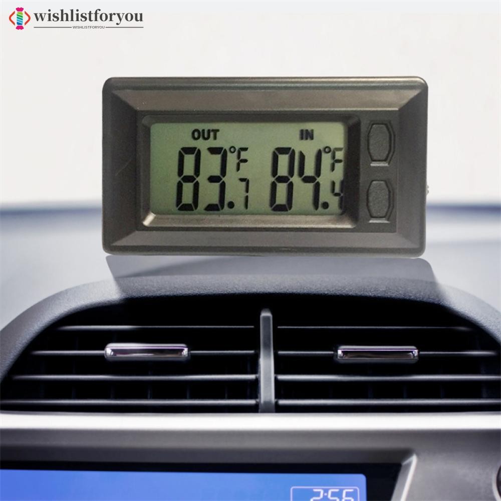 Wishlistforyou Car LCD Digital Display Indoor Outdoor Thermometer Meter ...
