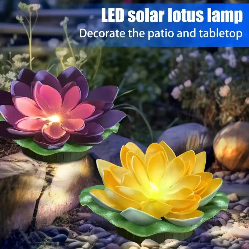 Deepavali Solar LED Simulation Lotus Light Diwali Auto ON/OFF Outdoor ...