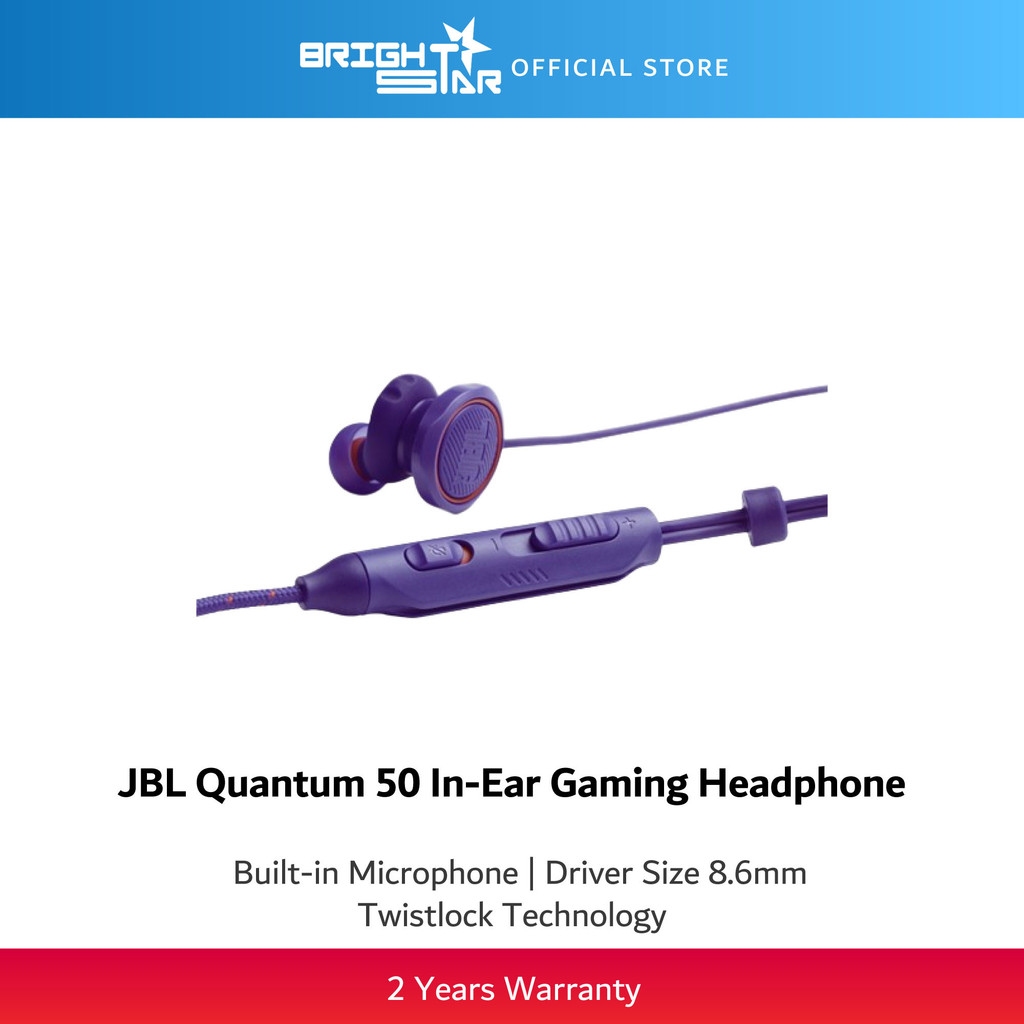 JBL Quantum 50 In Ear Gaming Headphone | Shopee Malaysia