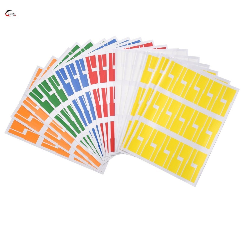 540Pcs/18 Sheets Cable Labels Tags Cable Markers Self Adhesive Cable ...
