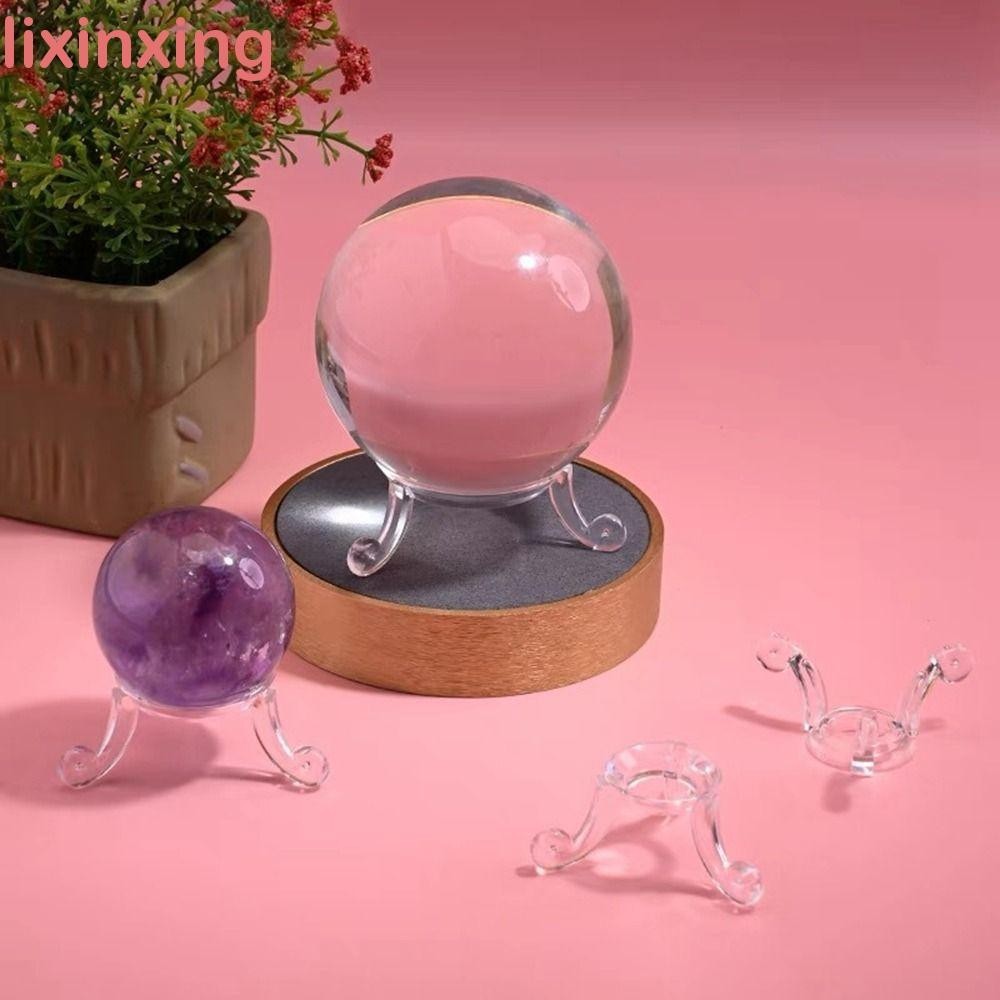 LIXINXING Crystal Ball Base, Triangular Structure Transparent Crystal ...