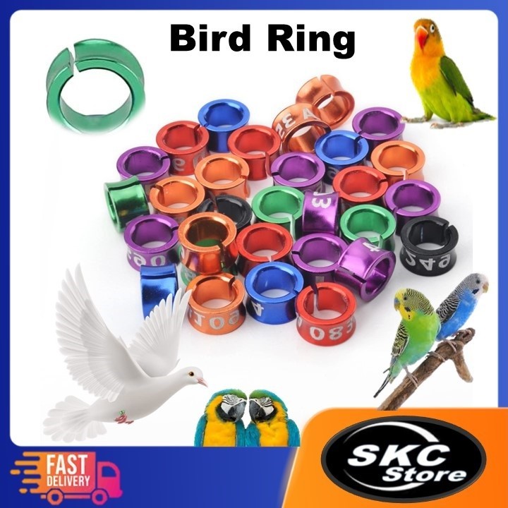 Openable Aluminum Bird Foot Ring / Gelang Burung Bird Leg Band | Shopee ...