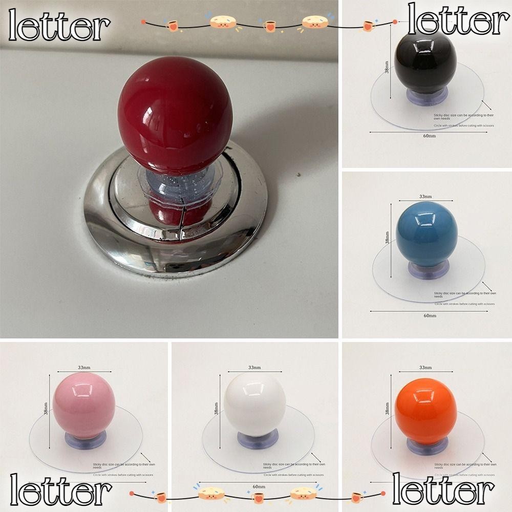 LETTER Drawer Handles, Ball Shape Dopamine Color Toilet Tank Button ...