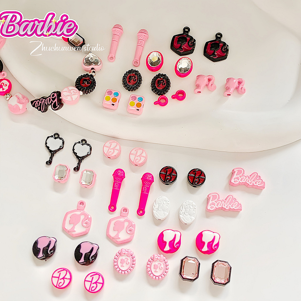 Sweet Cool Black Pink [Barbie Barbie] Cartoon Series Alloy Pendant ...
