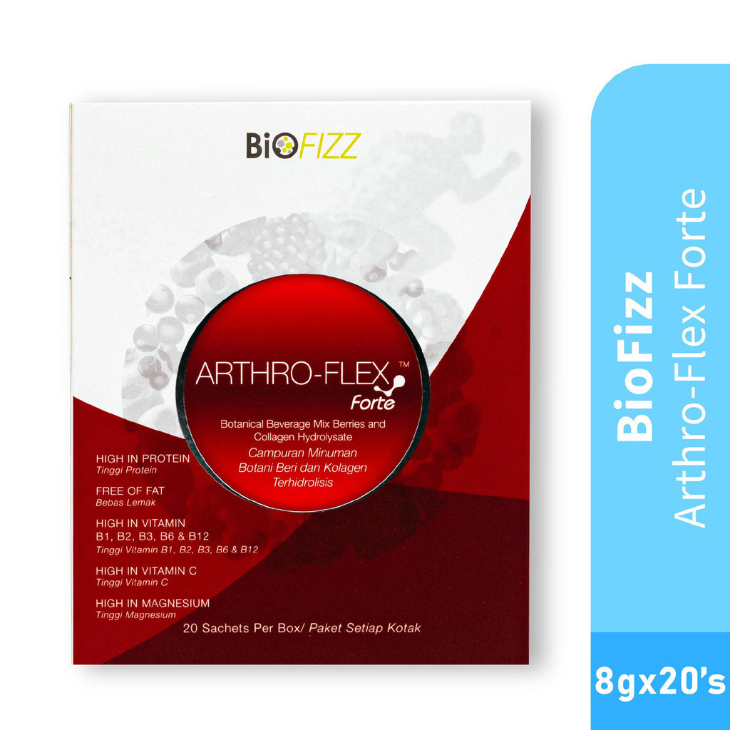 BIOFIZZ Arthro-Flex Forte 8g x 20'S Knee Support Bone and Joint ...
