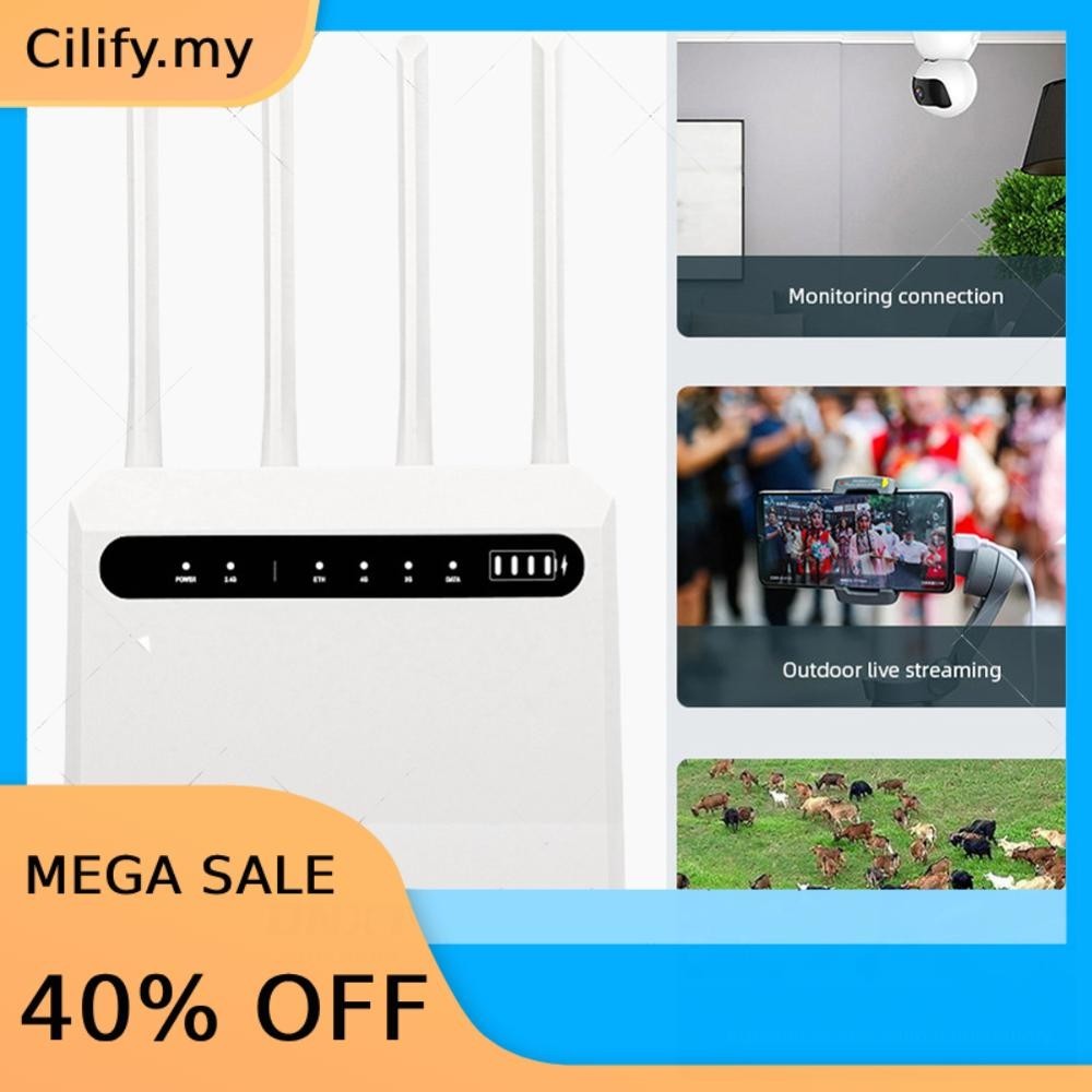 4G CPE WiFi Router 802.11 B/g/n 300Mbps Wireless Router 2.4GHz 4 Antenna Router | Shopee Malaysia