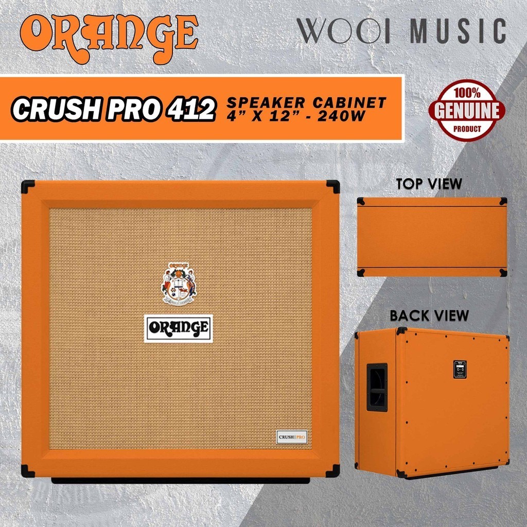 Orange Crush Pro 412 VOTW Guitar Speaker Cabinet 4x12" - 240W | Shopee ...