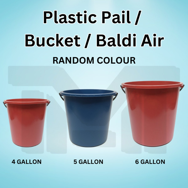 4-6 gallon Plastic Pail / Bucket / Baldi Air/ Bakul/ Tong Mop/ Tong ...