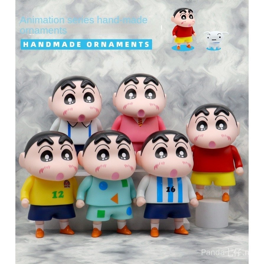 Krayon animasi Xiaoxin, model boneka vinil comel kit garaj periferal ...