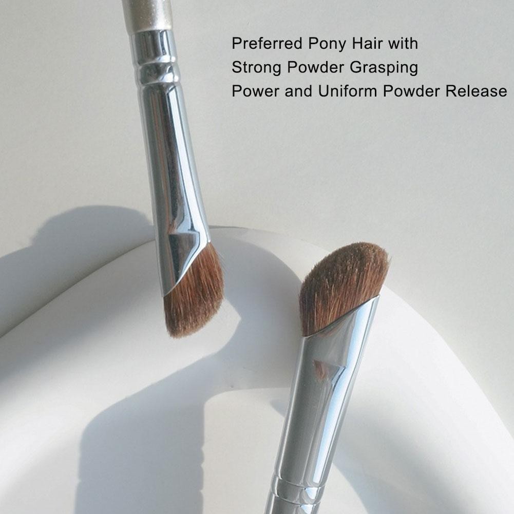 Angled Half Nose Shadow Brush Facial Nose Contour Makeup Fan-shaped ...
