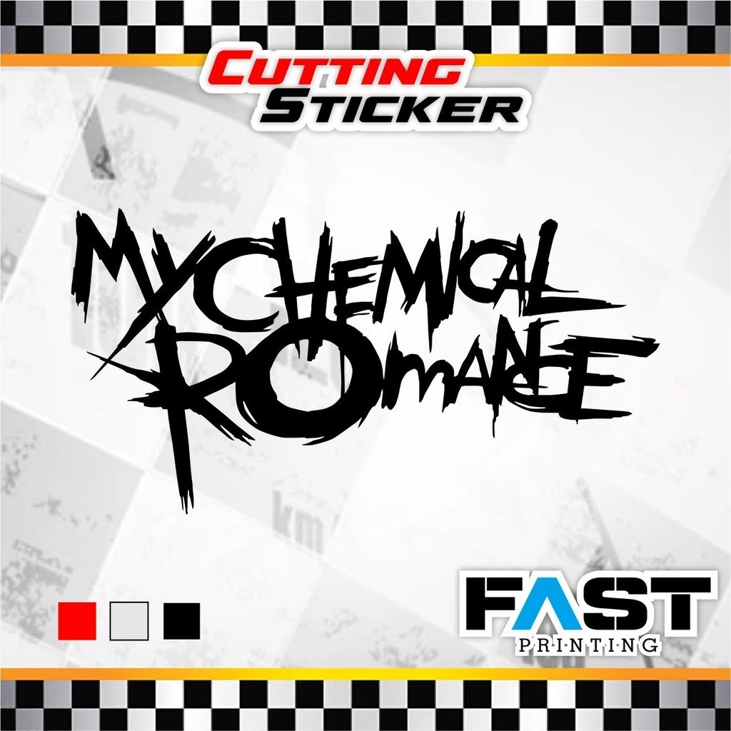 Mcr LOGO CUTTING STICKER My chemical romance l COOL MOTORCYCLE CAR ...