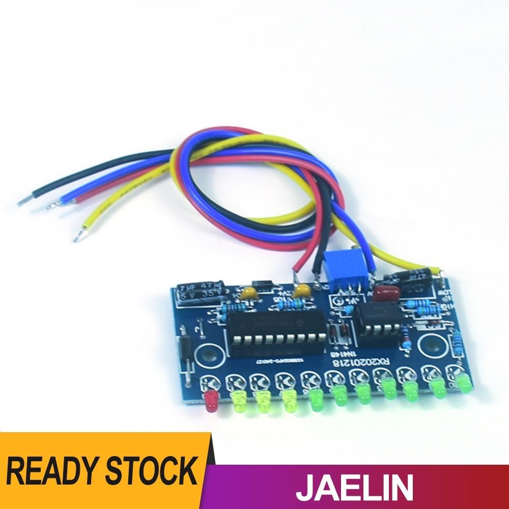 LM3915 10 LED VU Meter Preamp Power Amplifier DIY Sound Audio Spectrum ...